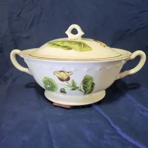 Crooksvville | Dining | Crooksville Begonia Ivalure Soup Tureen Rare ...
